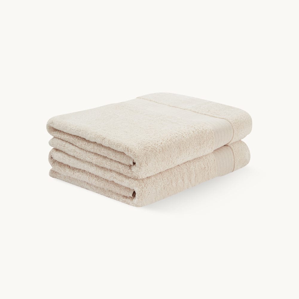 Luxury Cotton Towel Set - Opulent Bathing Experience – White & Green